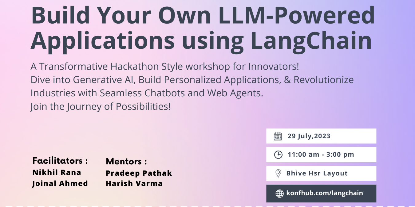 Build Your Own LLM-Powered Applications using LangChain